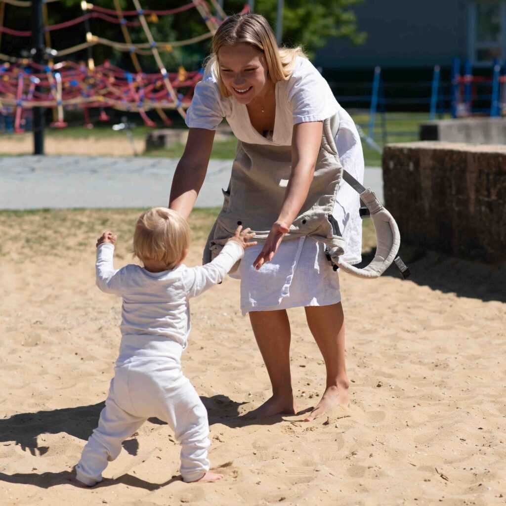 Linen carrier for newborn - Sestrice Carrier ONE